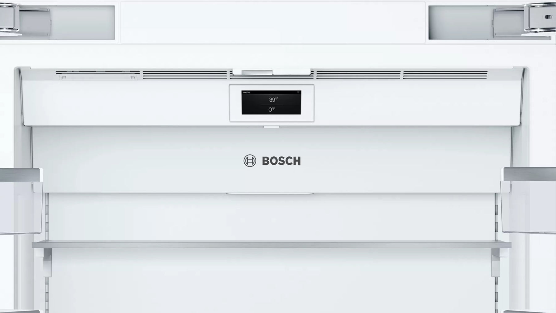 Bosch - 35.75 Inch 19.4 cu. ft Built In / Integrated French Door Refri