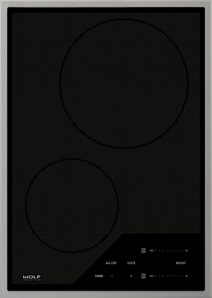 Wolf - 15 inch wide Induction Cooktop in Stainless - CI152TF/S