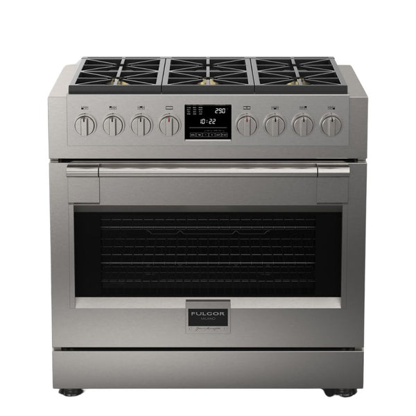 Fulgor Milano - 5.7 cu. ft Dual Fuel Range in Stainless - F6PDF366S1