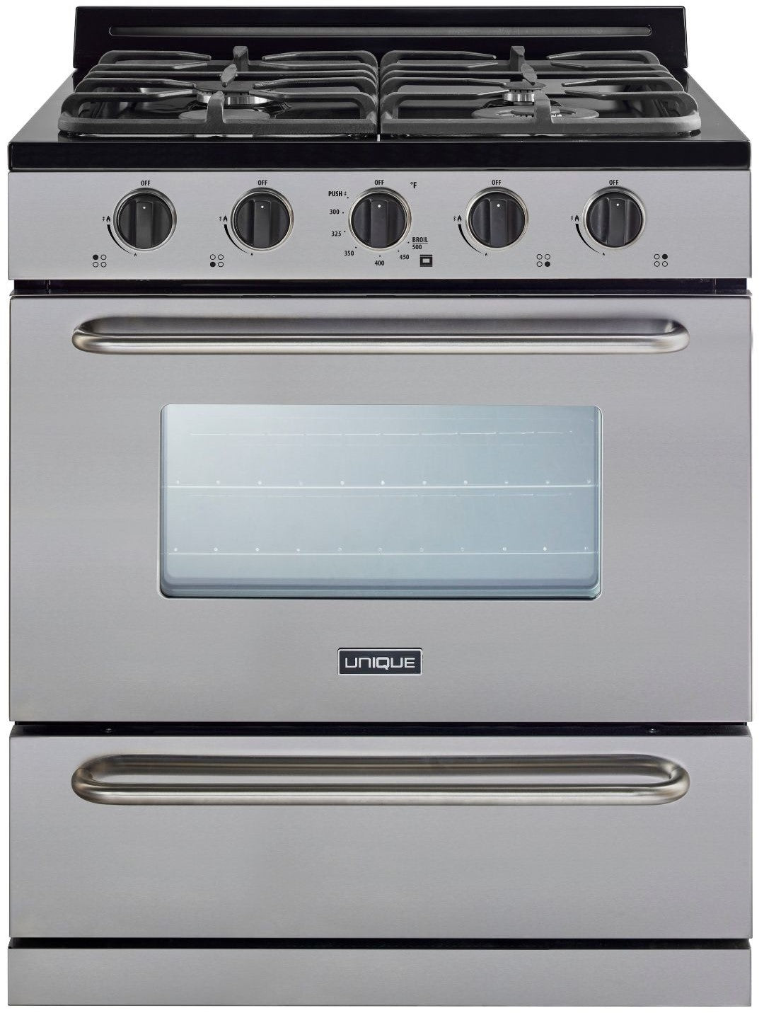 Unique Appliances - 3.9 cu. ft Gas Range in Stainless - UGP-30G OF2 SS