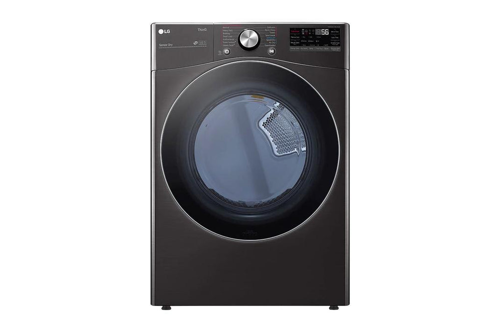 LG - 5.2 cu. Ft Front Load Washer in Black Stainless - WM4100HBA