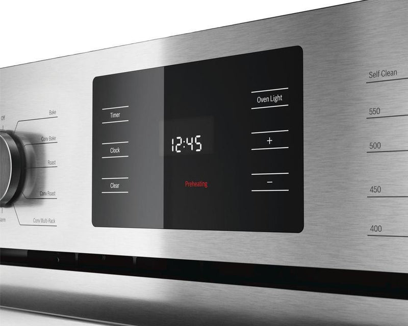 Bosch - 4.6 cu. ft Single Wall Oven in Stainless Steel - HBL5451UC