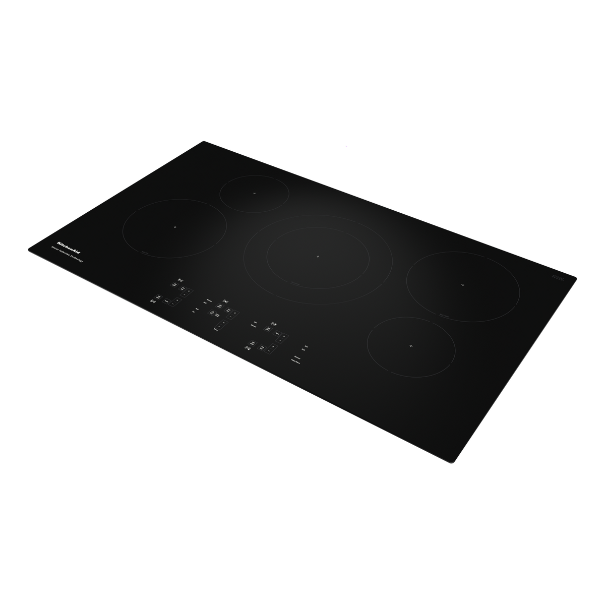 KitchenAid - 35.5625 inch wide Induction Cooktop in Black - KCIG556JBL