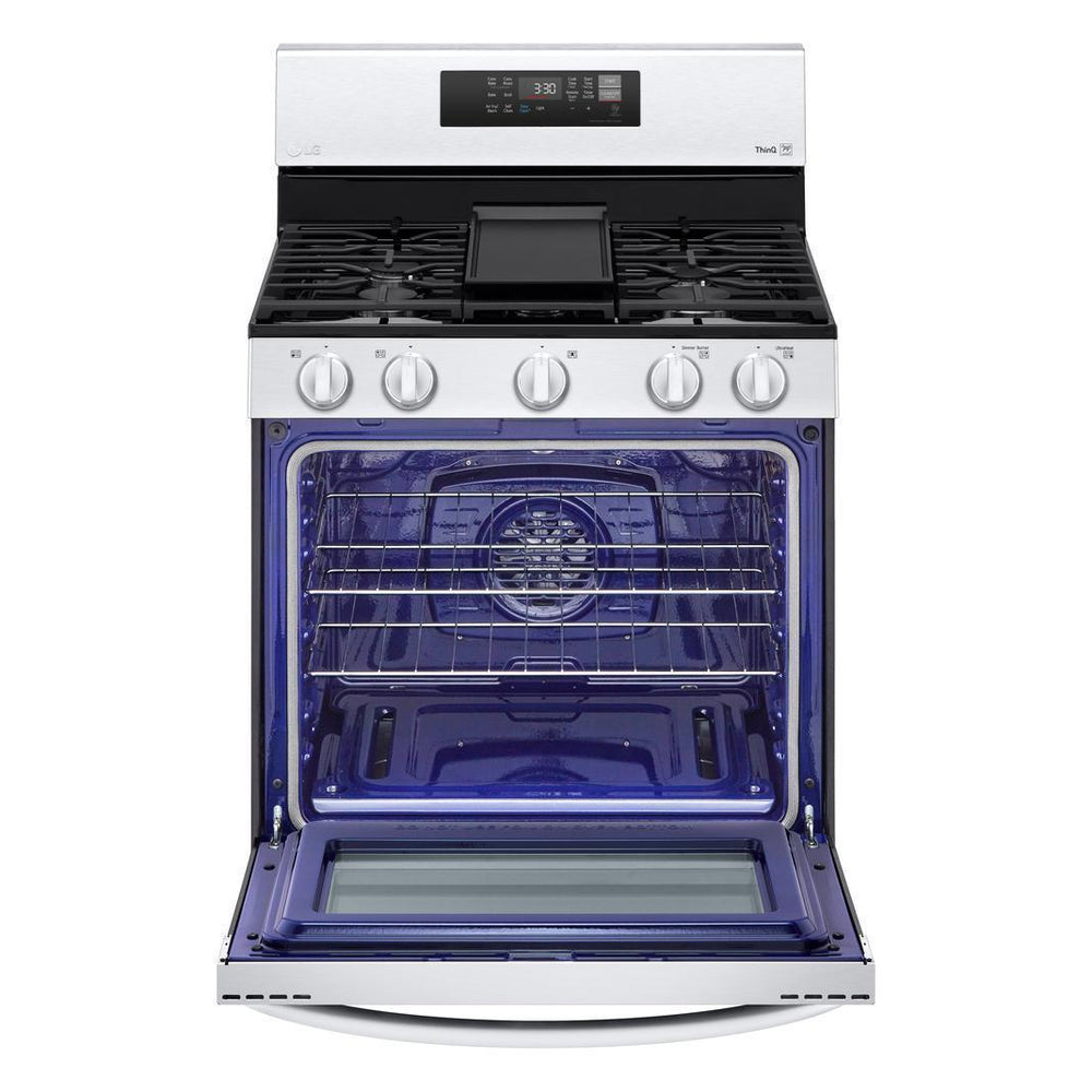 LG - 5.8 cu. ft Gas Range in Stainless - LRGL5823S