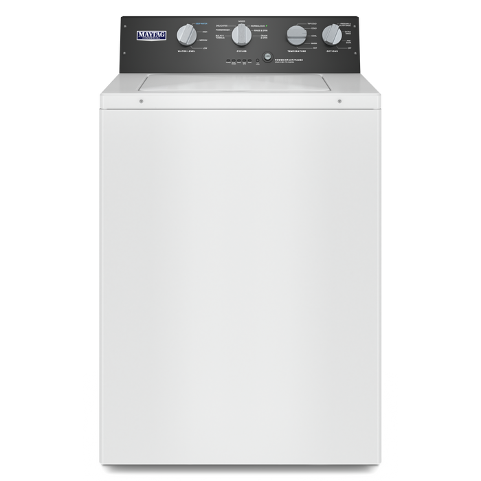 Maytag - 4 cu. Ft Commercial Top Load Washer in White - MVWP586GW
