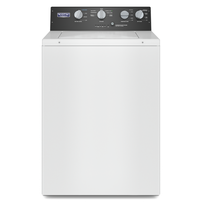 Maytag - 4 cu. Ft Commercial Top Load Washer in White - MVWP586GW