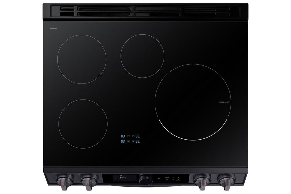Samsung - Bespoke 6.3 cu. ft Induction Range in Black Stainless - NE63