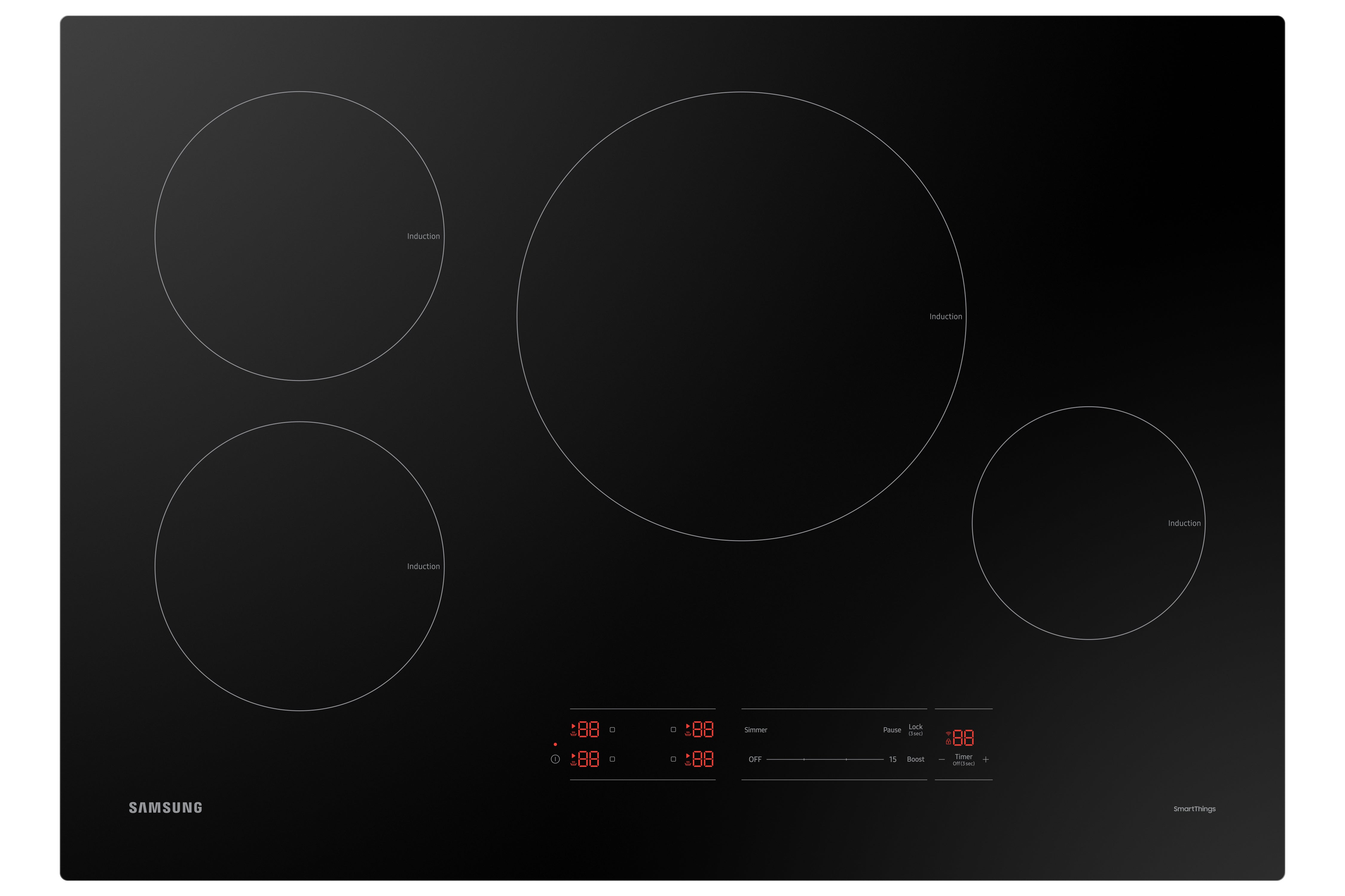Samsung - 30 inch wide Induction Cooktop in Black - NZ30A3060UK