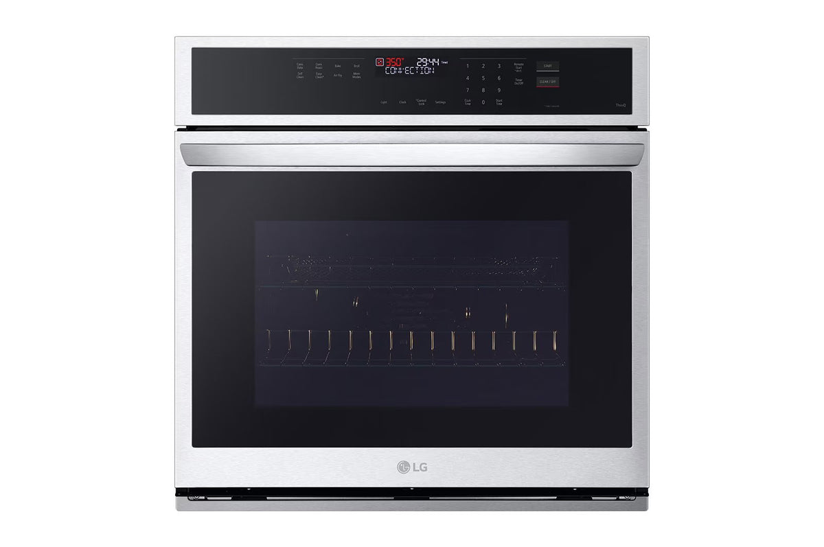 LG - 4.7 cu. ft Single Wall Oven in Stainless - WSEP4723F