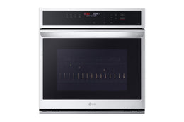 LG - 4.7 cu. ft Single Wall Oven in Stainless - WSEP4723F