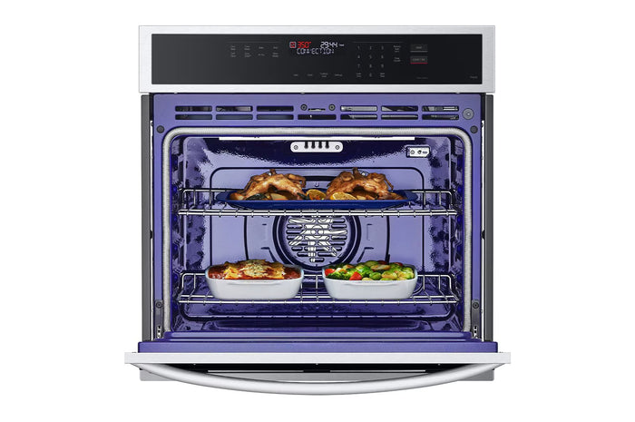 LG - 4.7 cu. ft Single Wall Oven in Stainless - WSEP4723F