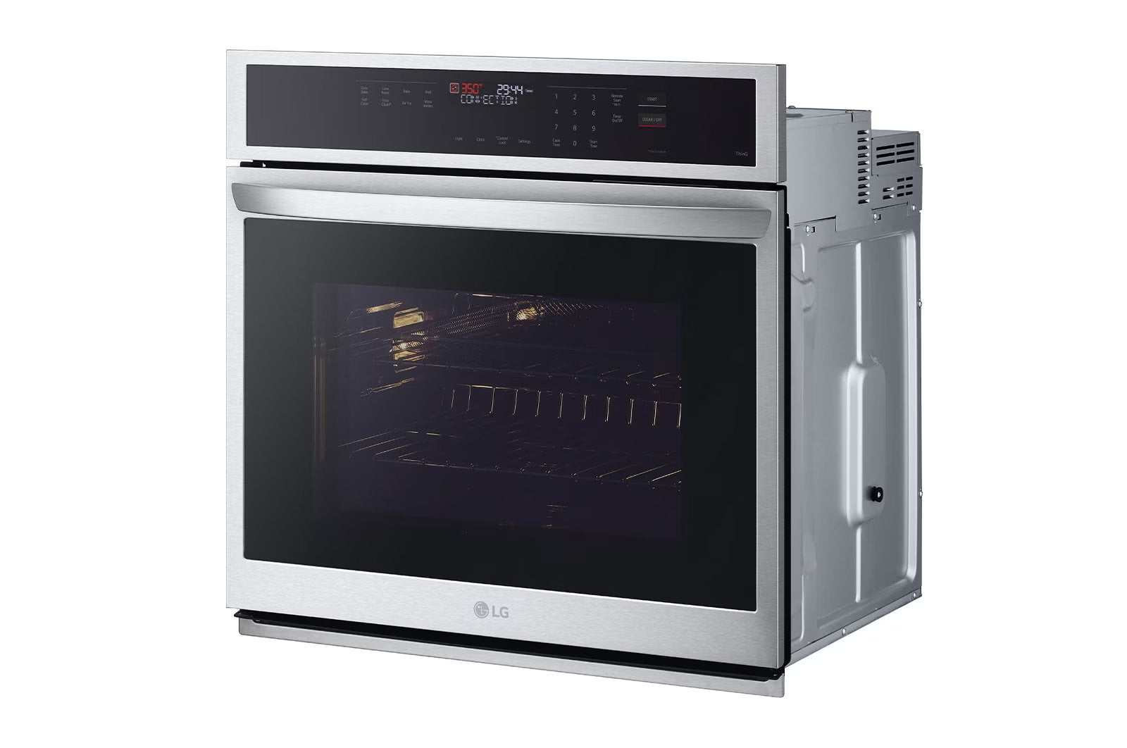LG - 4.7 cu. ft Single Wall Oven in Stainless - WSEP4723F
