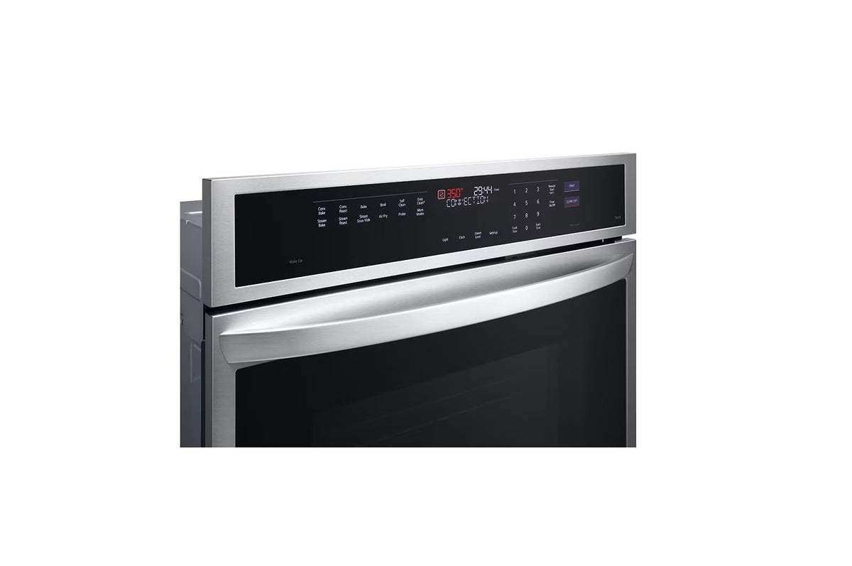 LG - 4.7 cu. ft Single Wall Oven in Stainless - WSEP4727F