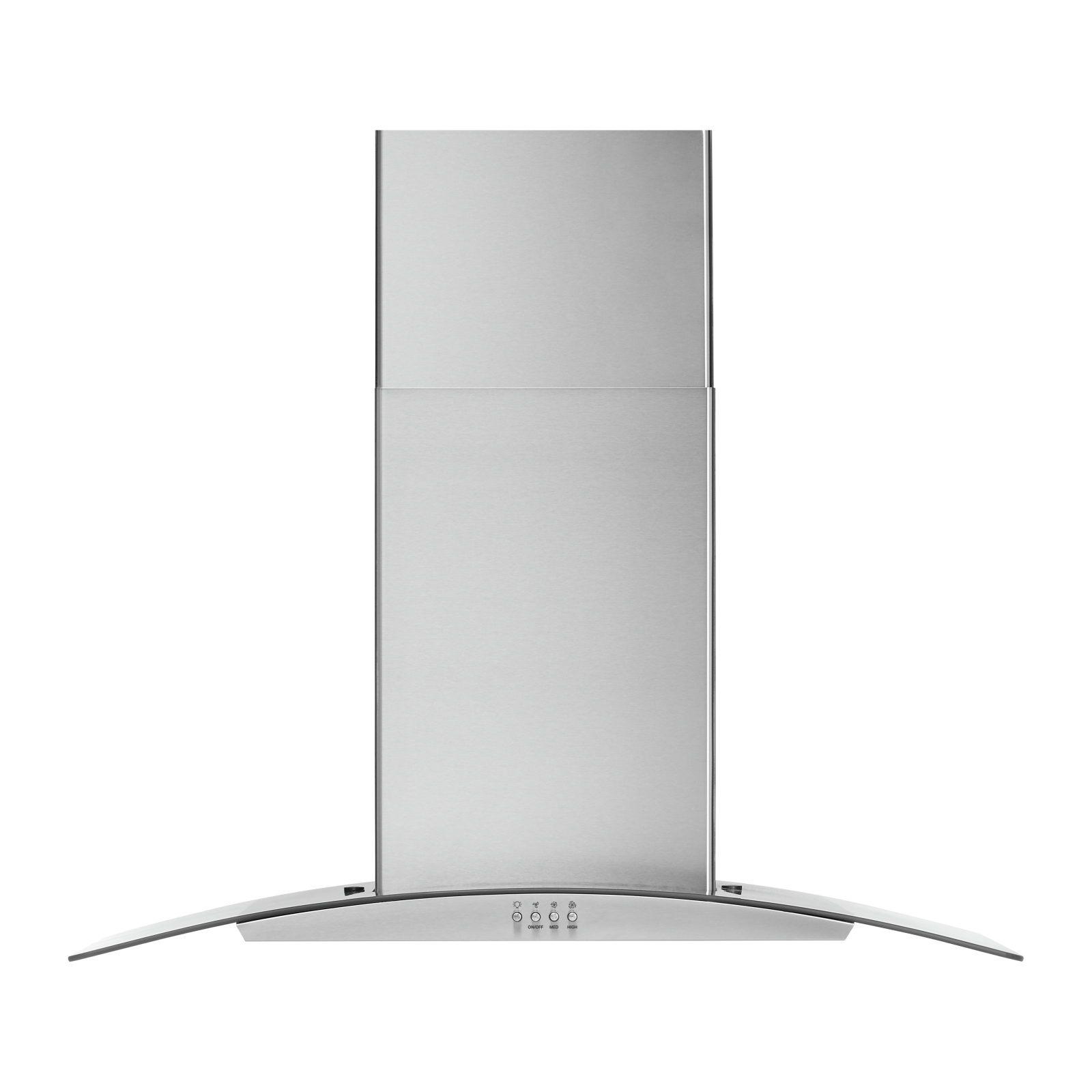 Whirlpool - 36 Inch 400 CFM Wall Mount and Chimney Range Vent in Stain
